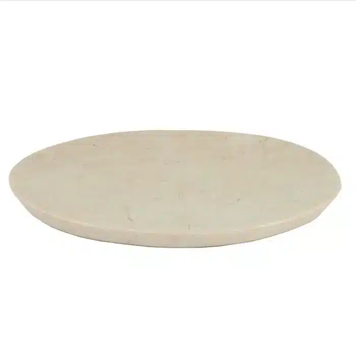 Chiara Beige Marble Plate M - Homewares by Stone Design and Co
