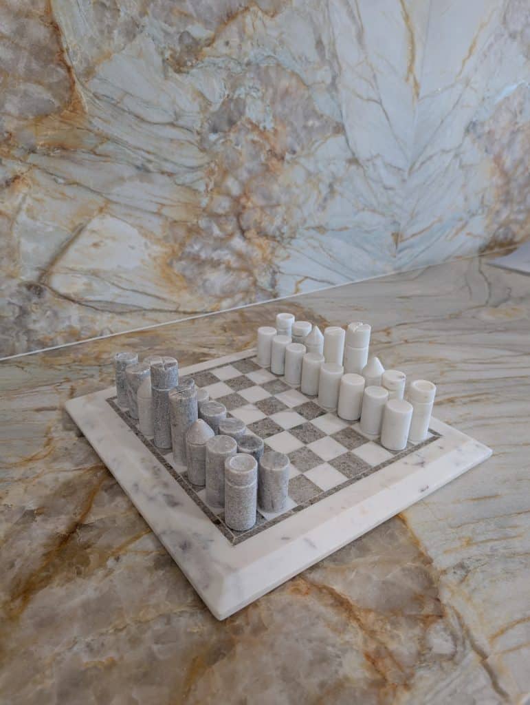 Gambit Marble Chess Set - Stone Design and Co